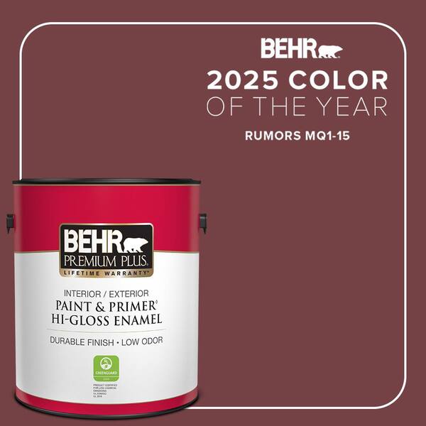 BEHR PREMIUM PLUS 1 gal. #MQ1-15 Rumors Hi-Gloss Enamel Interior ...
