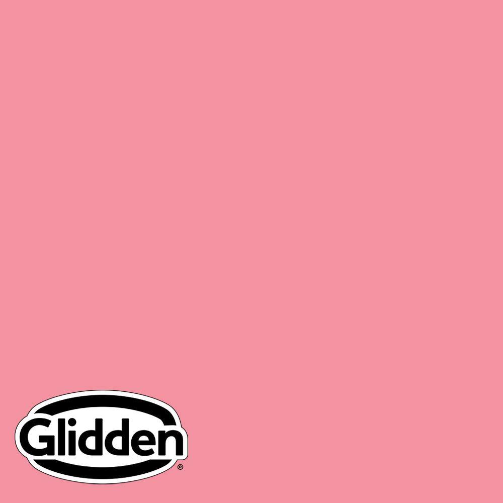 Glidden Premium 1 gal. PPG1184-4 Pink Punch Satin Interior Latex Paint ...
