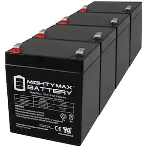 MIGHTY MAX BATTERY ML5-12F2 - 12 Volt 5 AH, F2 Terminal, Rechargeable ...