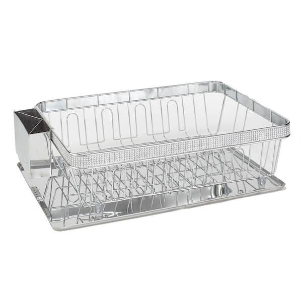 Kitchen Details Chrome Pave Diamond Design Drying Rack with Tray-22900 ...