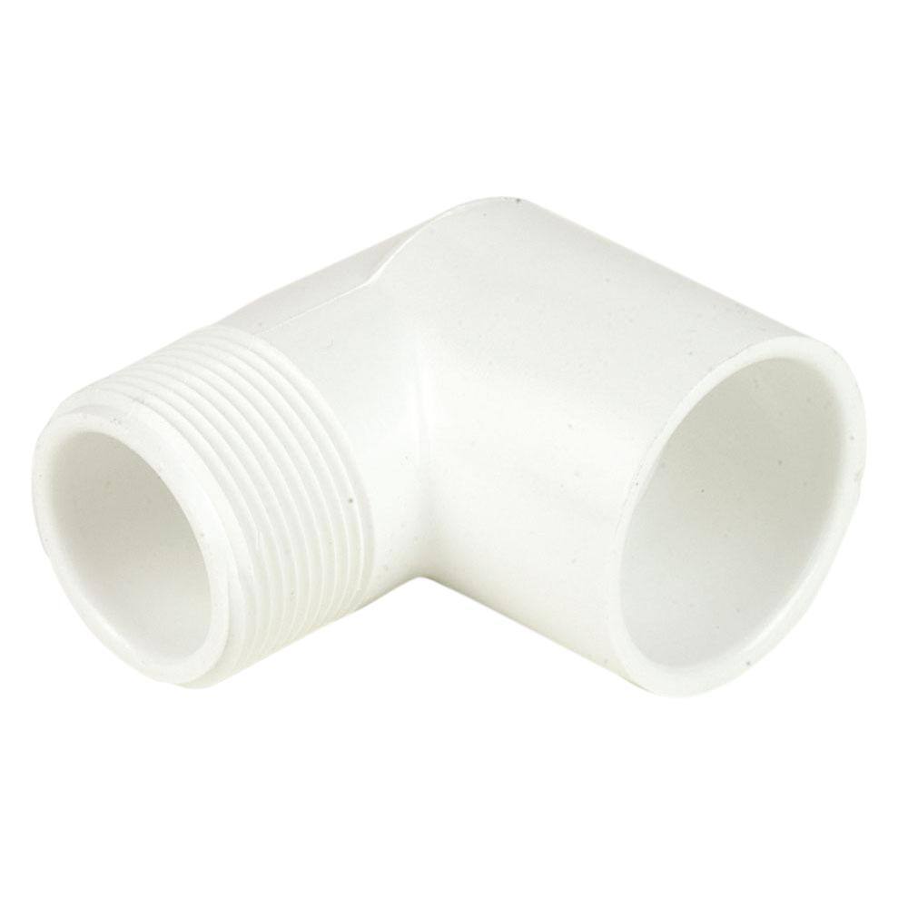 DURA 1 in. Schedule 40 PVC 90° street elbow mipt x slip C410-010 - The ...
