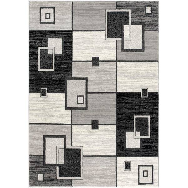 Rug Branch Montage 2' x 2' (Exact Size: 2'3" x 2') Geometric Indoor ...