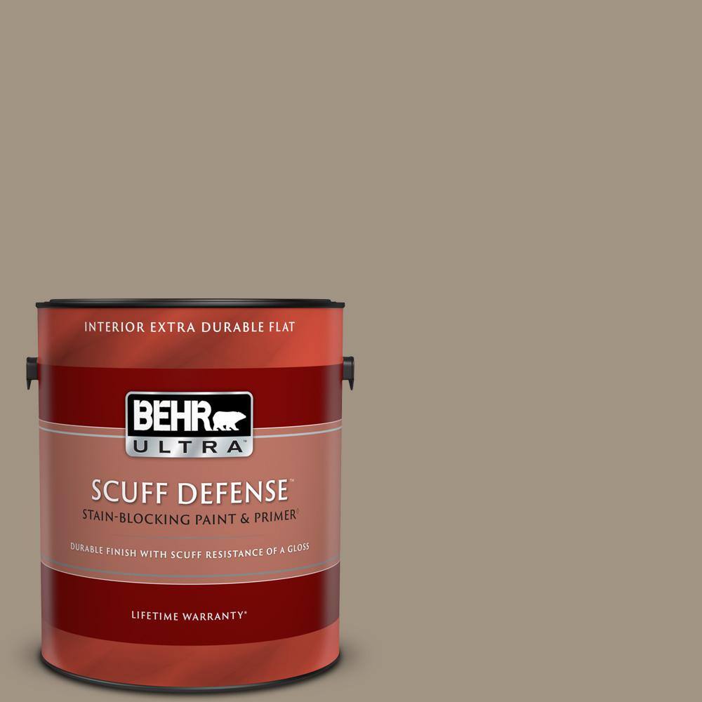 BEHR ULTRA 1 gal. #PPU7-23 Rolling Pebble Extra Durable Flat Interior ...