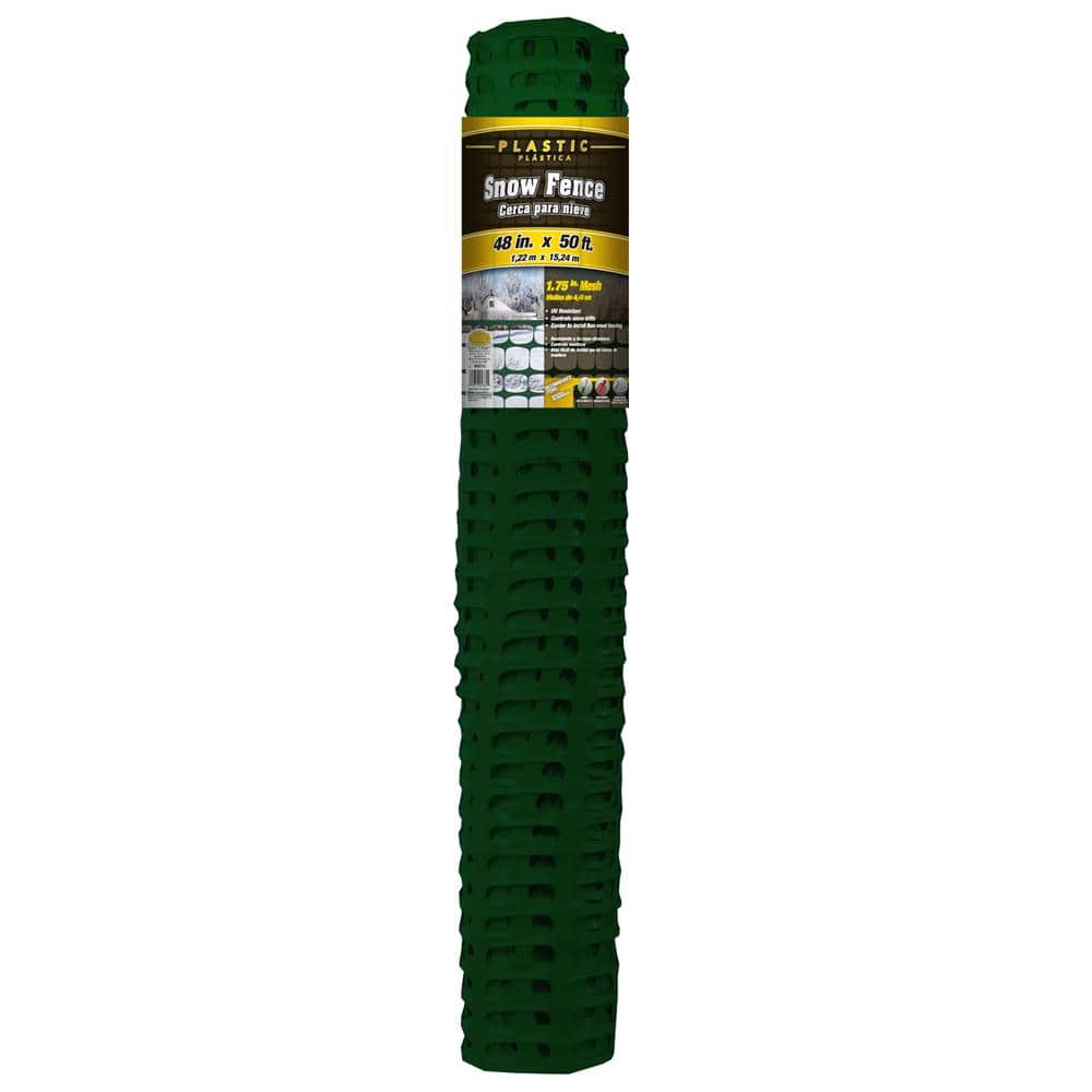 YARDGARD 4 ft. x 50 ft. Green Plastic Snow Fence 889221A - The Home Depot