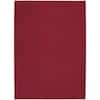 Garland Rug Town Square Chili Red 8 ft. x 10 ft. Solid Polypropylene ...