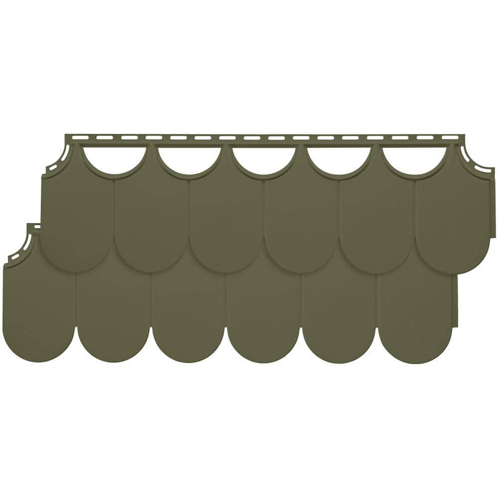 Novik NovikShake HR Half Round (10 in. x 32 in.) Polymer Siding in ...