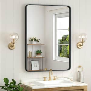 KeonJinn 30 in. W x 36 in. H Rectangular Brushed Nickel Bathroom ...