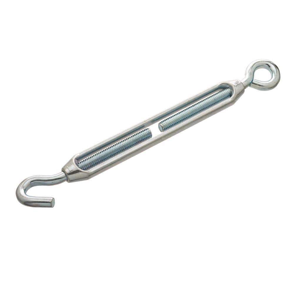 Everbilt 5 16 In X 9 3 8 In Zinc Plated Turnbuckle Hook Eye 807096