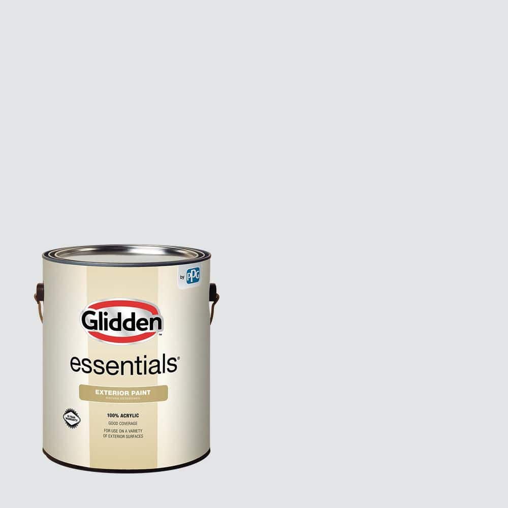 Glidden Essentials 1 gal. PPG1169-1 Windswept Beach Satin Exterior ...