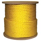 Rope King 3/4 in. x 200 ft. Twisted Poly Rope Yellow-TP-34200Y - The ...