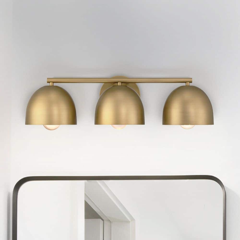 Hunter Hunter Erling 22 in. 3 Light Luxe Gold Vanity Light 48137 - The ...