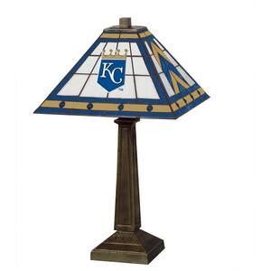 The Memory Company MLB 23 in. Antique Bronze Stained Glass Mission Lamp ...