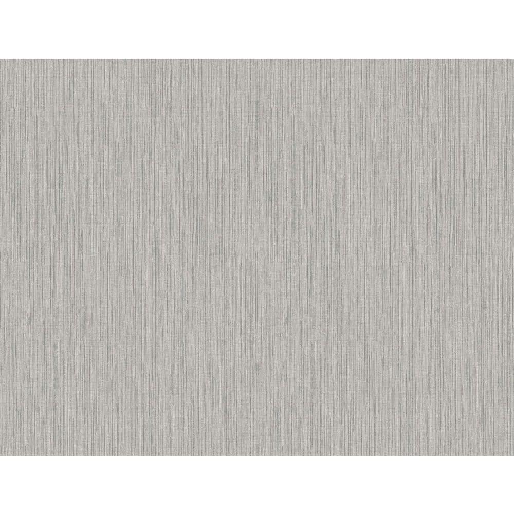 Seabrook Designs 60.75 sq. ft. Silver Birch Vertical Stria Embossed ...