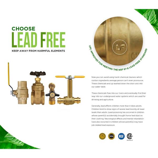 PLUMBFLEX Replacement Lever Handle for 3/4 in. Ball Valve, Stainless ...