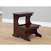Homecraft Furniture 13.3 in. x 16.3 ft. Dark Walnut Step Stool SS55-DW ...