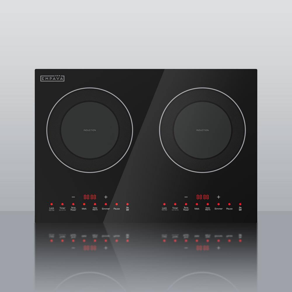 Empava 20.5 in. Portable Dual Heating Elements 1800-Watt Built-in ...