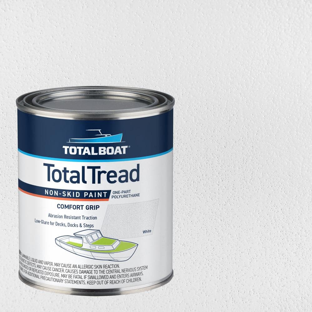 TOTALBOAT TotalTread 1-Quart Flat White Oil-based Marine Paint 409322 ...