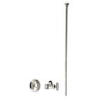BrassCraft 3/8 in. O.D. x 20 in. Copper Faucet Riser in Satin Nickel 1 ...