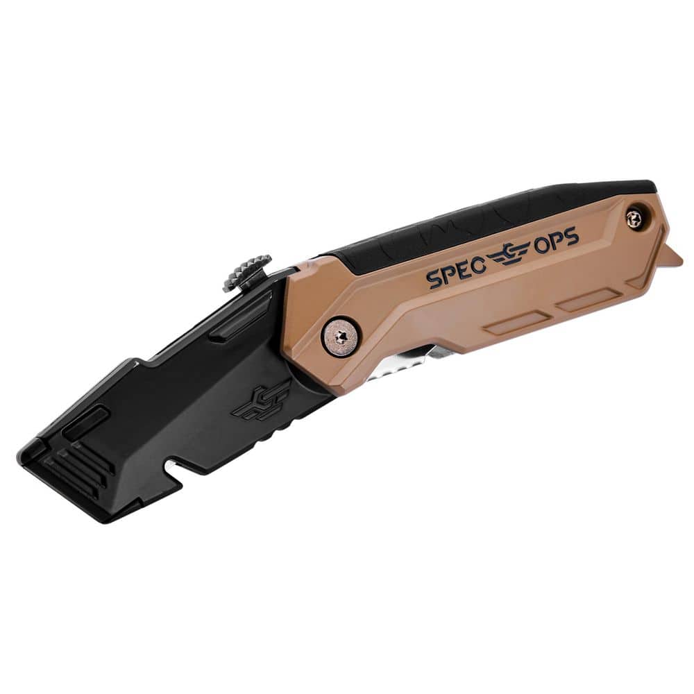 SPEC OPS Folding Utility Knives with Retractable Blade, Includes 3 ...