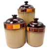 GIBSON ELITE Casa Estebana 3-Piece Stone Canister Set 98583777M - The ...