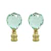 Aspen Creative Corporation 2-1/4 in. Light Blue Faceted Crystal Lamp ...