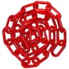 Mr. Chain 2 in. (#8, 51 mm) x 10 ft. Red Plastic Chain 50005-10 - The ...