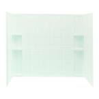 STERLING Ensemble Alcove 60 in. x 30 in. x 55 in. Fixed 3-Piece Direct ...