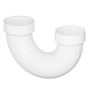 PLUMBFLEX 4 in. PVC DWV Wye Hub, White Rigid PVC Drain, Waste & Vent ...