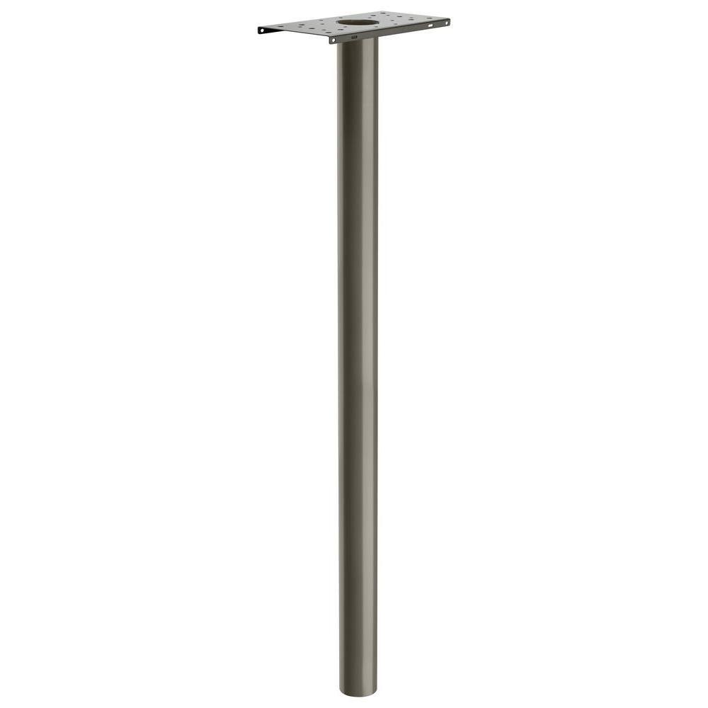 Architectural Mailboxes Basic In-Ground Round Post in Graphite Bronze ...