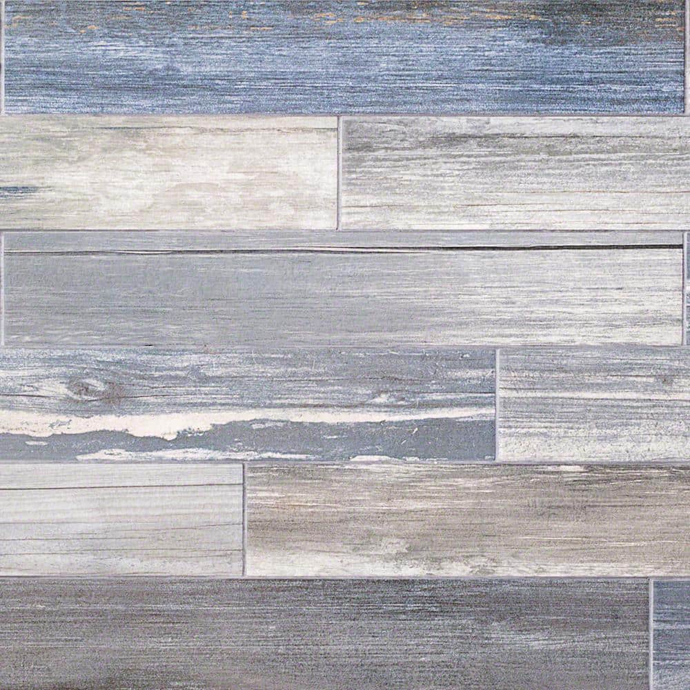 Ivy Hill Tile Grove Sky 4 in. x 24 in. 9.5 mm Natural Porcelain Tile ...