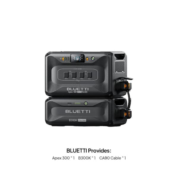 BLUETTI 5529Wh Solar Generator, 3840W Output Power Station LiFePO4 ...