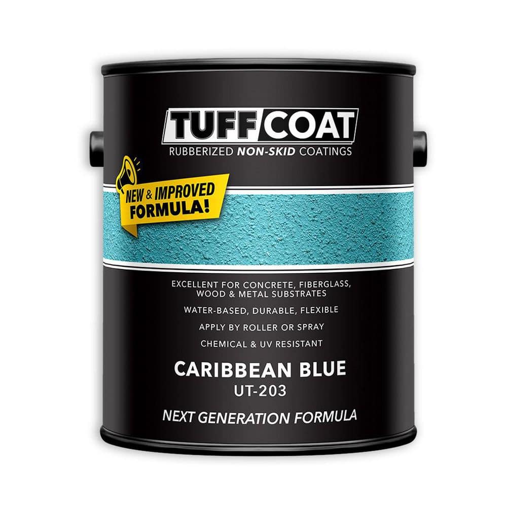 TUFF COAT UT-203 1-Gl Caribbean Blue Interior/Exterior, Concrete/Wood ...