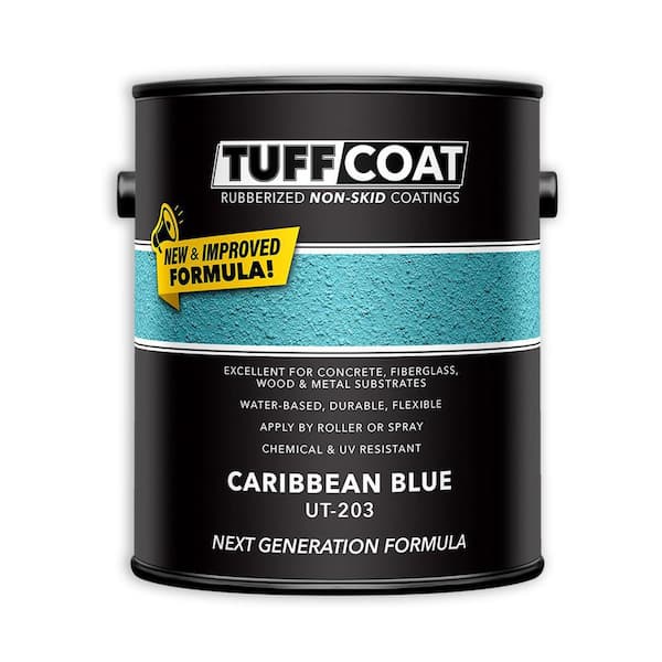 TUFF COAT UT-203 1-Gl Caribbean Blue Interior/Exterior, Concrete/Wood ...