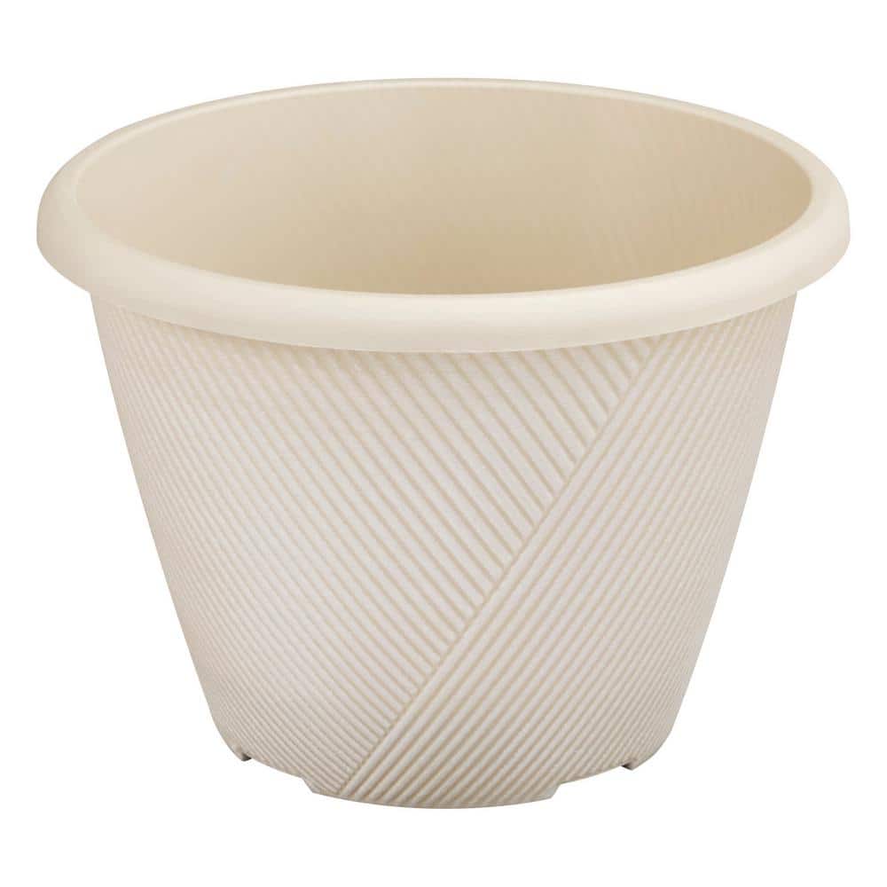 Reviews for Vigoro Eleanora Medium Cream Plastic Self-Watering ...