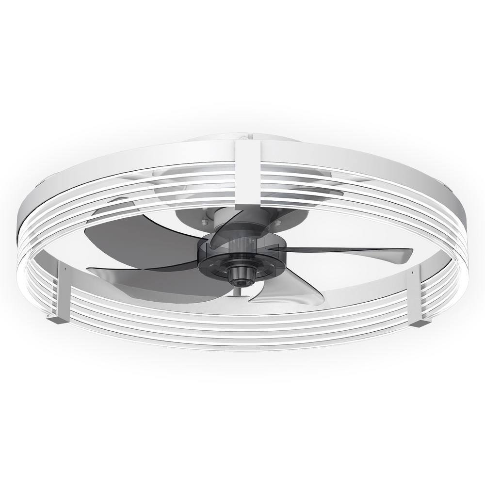 Tivleed 19.7 in. LED Indoor White Recessed Fan Light, Now Style 3000K ...