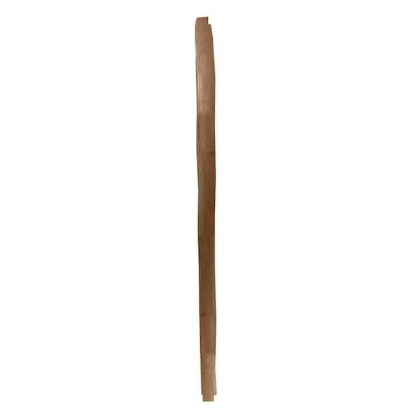 96 in. x 3 in. x 0.16 ft. Western Red Cedar Split Fence Rail ...