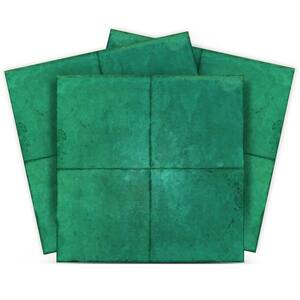 MI ALMA Green R13 12 in. x 12 in. Vinyl Peel and Stick Tile (24 Tiles ...
