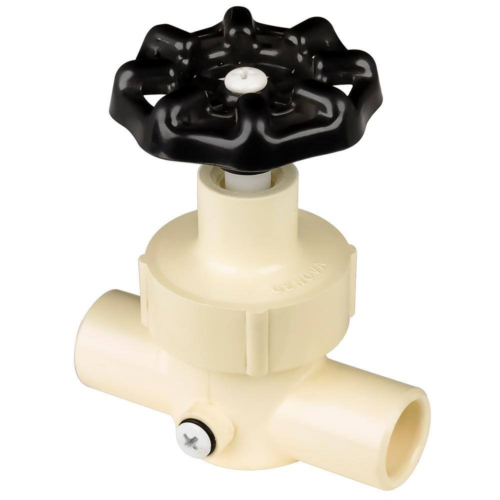 1/2 in. x 1/2 in. CPVC Slip x Slip Line Valve with Waste 530161 - The ...