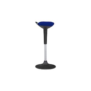 Nyhus Trina Ergonomic Royal Blue Fabric Height Adjustable Seating Stool ...