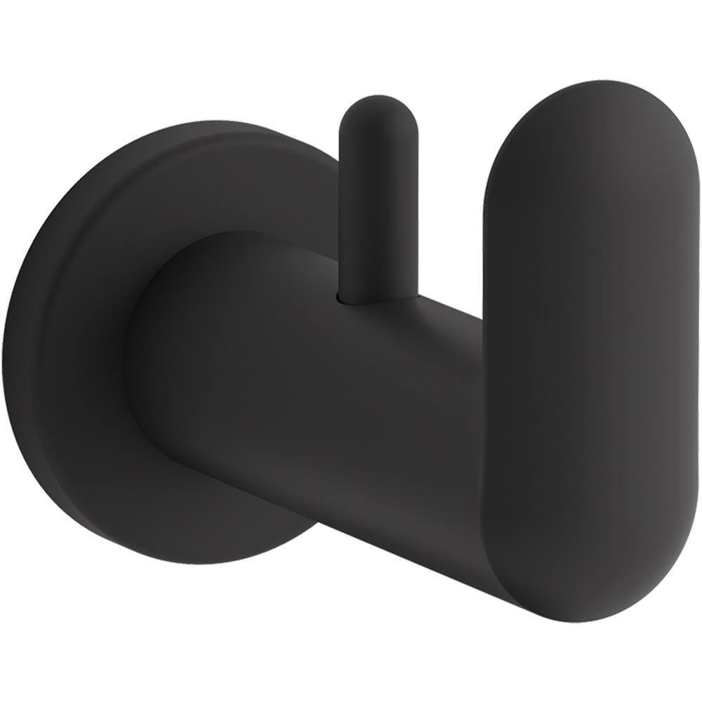 KOHLER Kumin Single Robe Hook in Matte Black K-97897-BL - The Home Depot