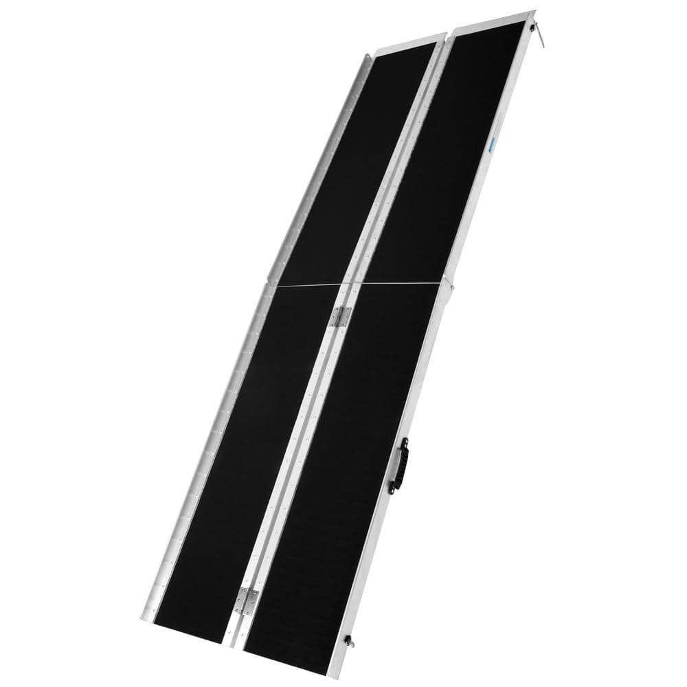 Karl home 8 ft. Non-Skid Aluminum Folding Ramp Suitable Compatible with ...