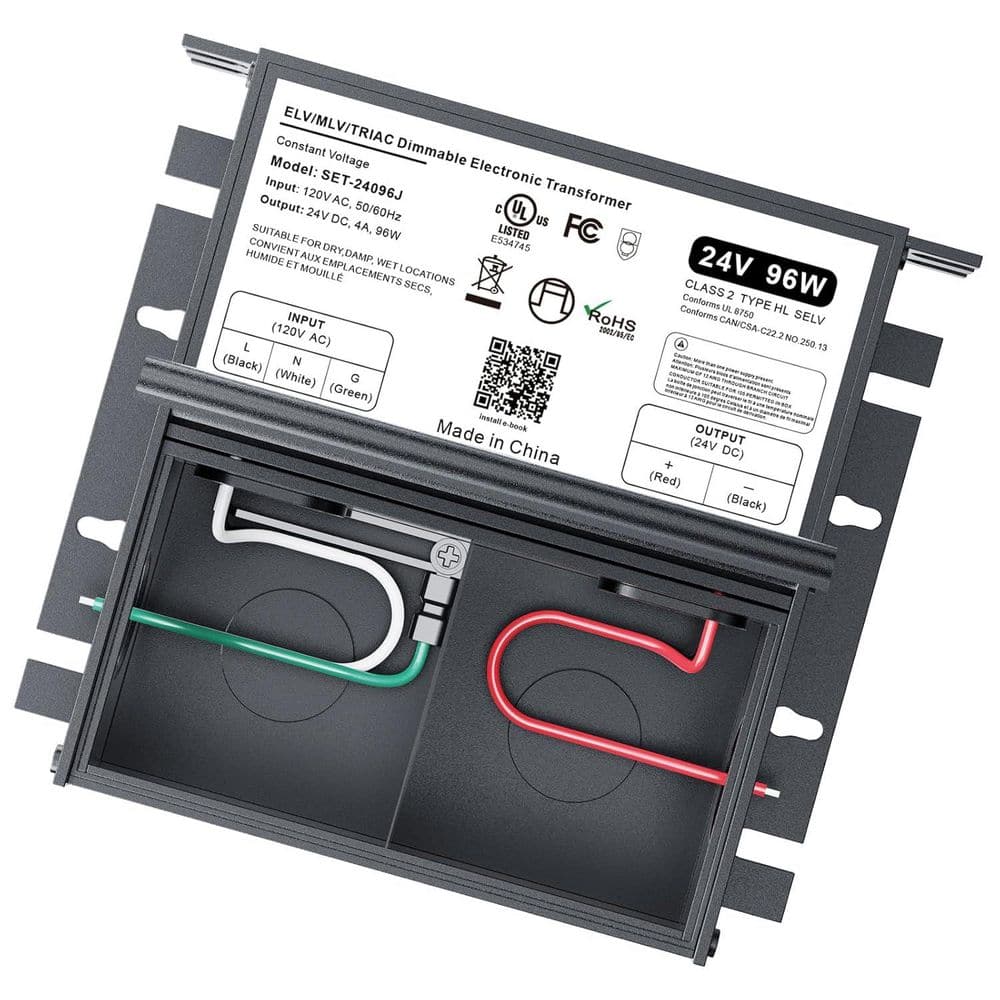 YICHUHAOXI Dimmable LED Driver 96W 24V for Lutron Leviton Triac/ELV/MLV ...