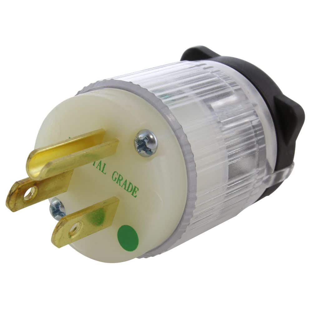 AC WORKS NEMA 5-15P 15A 125V Medical/Hospital Grade Plug With Power ...
