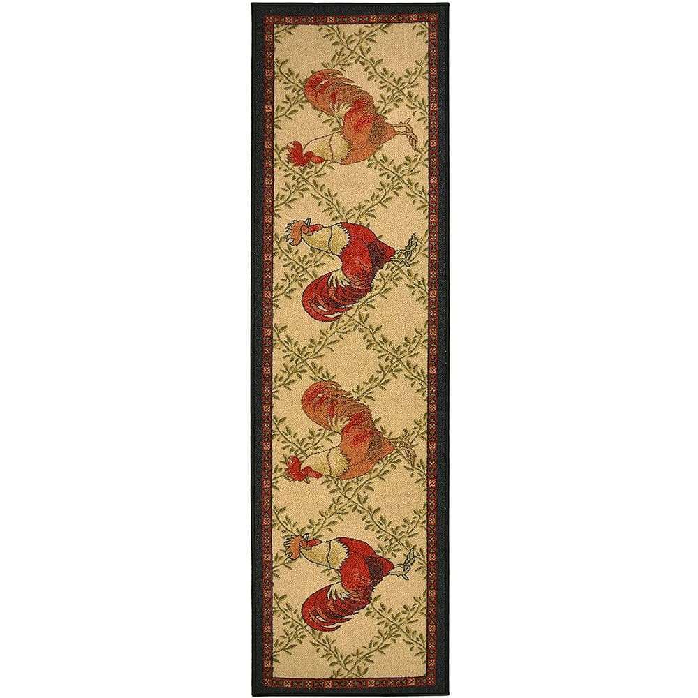 RugStylesOnline Kitchen Rooster French Country Beige Multicolor 2 ...