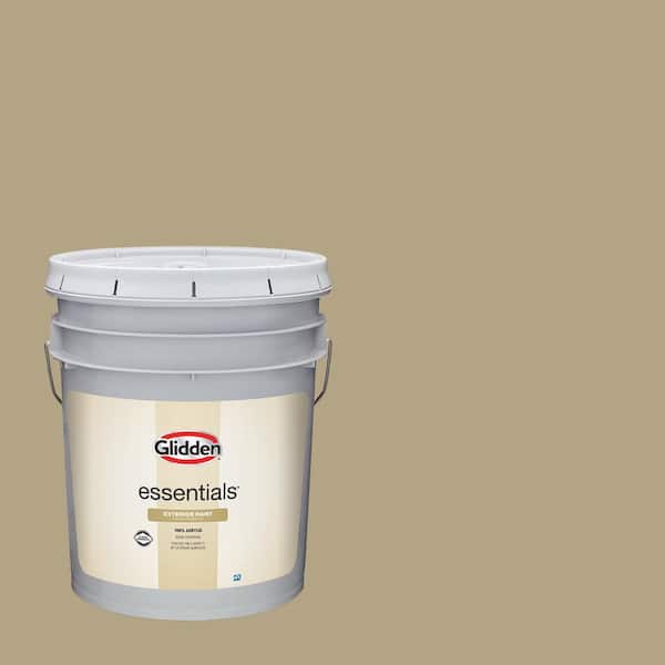 Glidden Essentials 5 gal. PPG1026-4 Karma Satin Exterior Paint PPG1026 ...