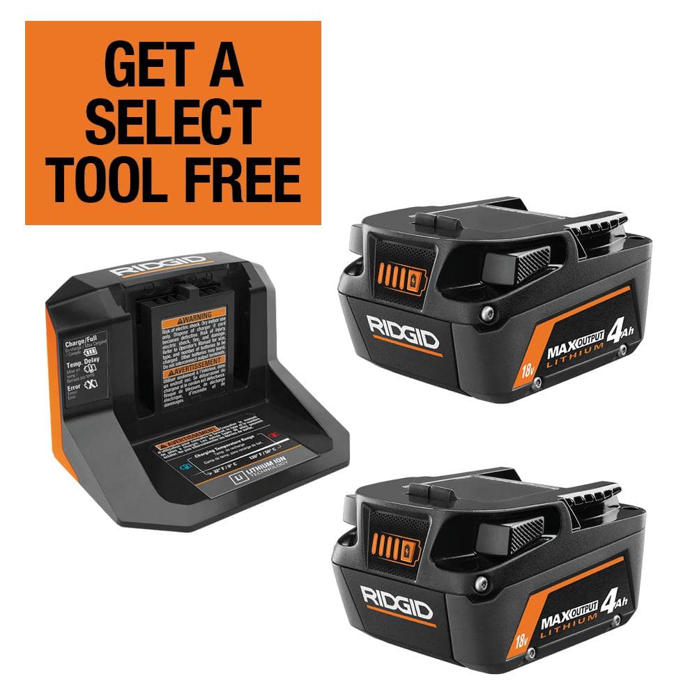 Reviews for RIDGID 18V MAX Output Starter Kit with (2) 4.0 Ah Batteries ...
