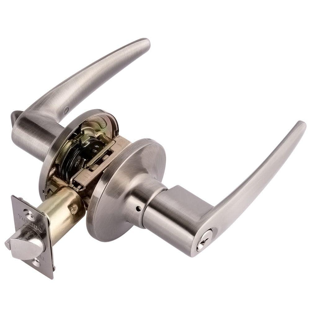 TOLEDO Antique Nickel Keyed Entry Door Lever Handle Set CV1900BAUS15A ...