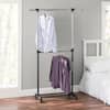 Home Basics Black Steel Clothes Rack 17 in. W x 51 in. H GR49294 - The ...