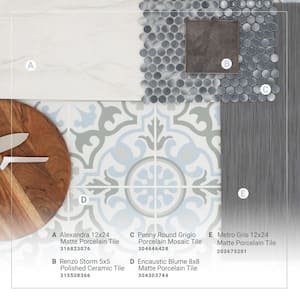 MSI Take Home Tile Sample - Neptune Gold Porcelain 4 in. x 4 in. Mixed ...