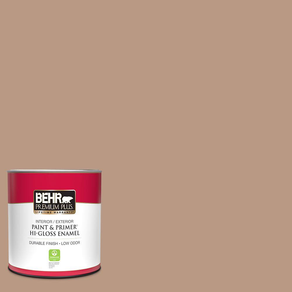 Reviews for BEHR PREMIUM PLUS 1 qt. #250F-4 Stone Brown Hi-Gloss Enamel ...